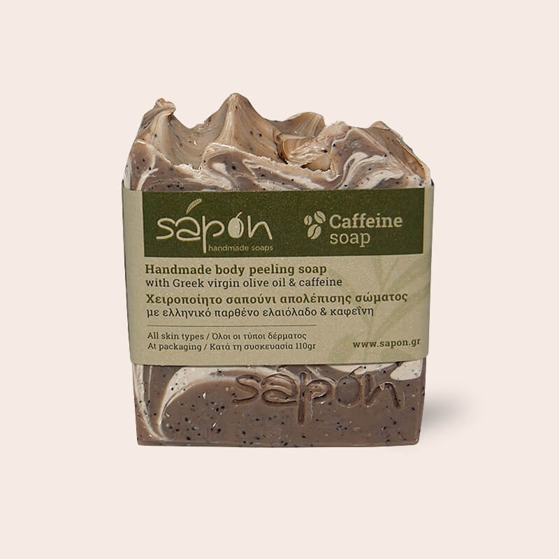 Handmade Caffeine soap (Greek olive oil) - sapon.gr